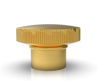 China Zinc Alloy Round Hanging Plating Bottle Caps 15mm for Perfume Bottles SGS Certified for sale