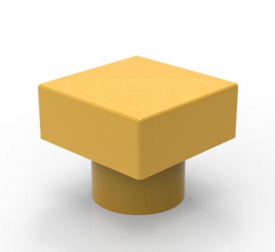 China Luxury New Drawing Square Shape Zamac Perfume Cap For 15mm Bottle Neck for sale