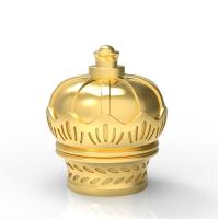 China Custom Zinc Alloy Zamak Perfume Bottle Caps 34mm x 31mm with Resealable Design for Luxury Packaging for sale