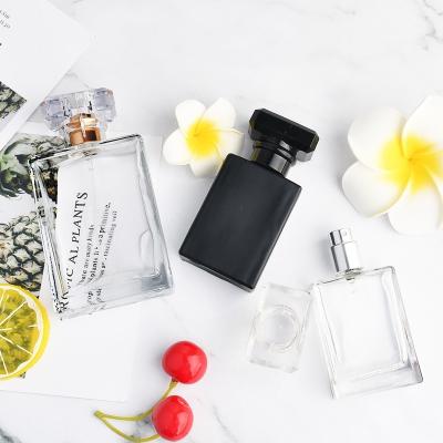 China 1oz Square Glass Perfume Bottle 30ml-100ml Capacity with Custom Printing for E-Liquids for sale
