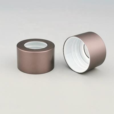 China Custom Silver Gold Screw Cap Lids 24/410 & 28/410 Sizes for Perfume Reed Diffuser Bottles for sale