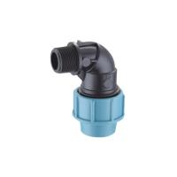 China Water Pipe Fittings HDPE Fittings DN 110 PP Compression Fitting for Blue Water Supply for sale