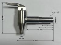 China Stainless Steel Valve Core Modern Drink Dispenser Spigot for Single Hole Deck Mounted for sale