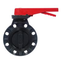 China ABS Handle UPVC Wafer Type Butterfly Valve for OEM and Industrial Applications for sale