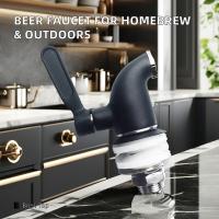 China Polish Finish Modern Stainless Steel Single-Handle Faucet for Homebrew and Outdoor Bar for sale
