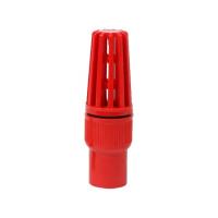 China 110mm PP Ball Foot Valves for Pumping White Grey Plastic Manufacture for sale