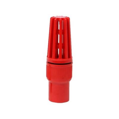 China 110mm PP Ball Foot Valves for Pumping White Grey Plastic Manufacture for sale