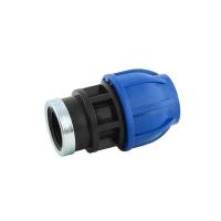 China Blue PP Compression Fitting for Water Supply and Agriculture Irrigation STANDARD Length for sale