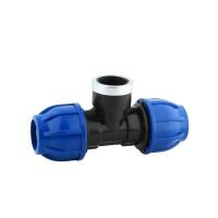 China Blue PP Compression Fitting for Water Supply and Agriculture Irrigation STANDARD Length for sale