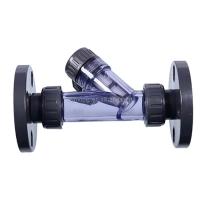 China Industry 1 Inch Transparent PVC Y-Strainer with Socket/Thread Connection and Handle for sale