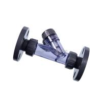 China Industry 1 Inch Transparent PVC Y-Strainer with Socket/Thread Connection and Handle for sale