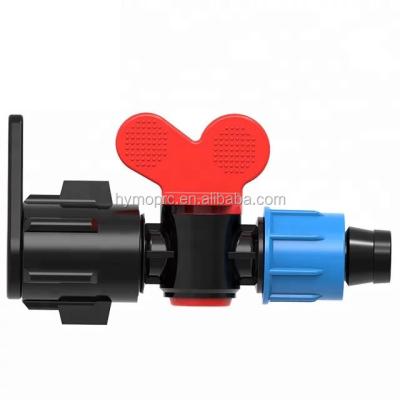 China 16mm/20mm PP Mini Plastic Ball Valve for Irrigation Control 100M Length for sale