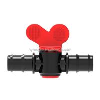 China 16mm/20mm PP Mini Plastic Ball Valve for Irrigation Control 100M Length for sale