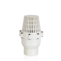 China Industrial UPVC Water Pump Foot Valve with Foot Pedal Handle in White Grey for sale