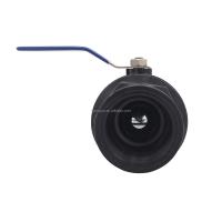 China Customize 1.5 Inch Black Color Plastic PVC Ball Valve with OEM Service and Material for sale