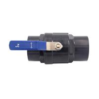 China Customize 1.5 Inch Black Color Plastic PVC Ball Valve with OEM Service and Material for sale