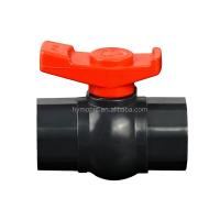 China 3 Inch PVC Ball Valve with Boat Handle ASTM DIN Standard White Grey OEM Yes Assurance for sale