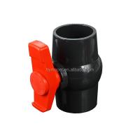 China 3 Inch PVC Ball Valve with Boat Handle ASTM DIN Standard White Grey OEM Yes Assurance for sale