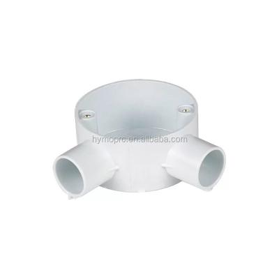 China PVC Conduit Pipes and Fittings for Plumbing 20mm White Corrugated Electrical Conduit for sale