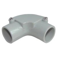 China OEM White Color Plastic Electrical PVC Junction Boxes with NPT BSP BSPT Thread Type for sale