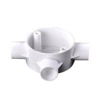 China OEM White Color Plastic Electrical PVC Junction Boxes with NPT BSP BSPT Thread Type for sale