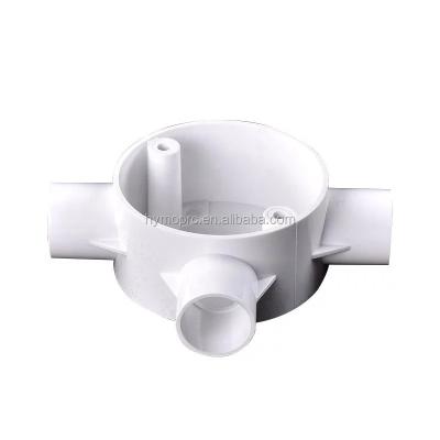 China Standard Thickness White PVC Conduit Fittings for Durable Electrical Wiring Solutions for sale