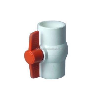 China 4-Inch PVC Ball Valve by Qualified Wholesales Approved for Water Pipe Pricing List for sale