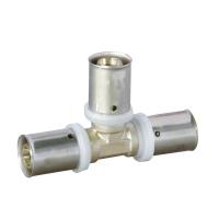 China 16mm Female Tee Fittings PEX Pipe Press Fitting for Customized Plumbing Needs for sale