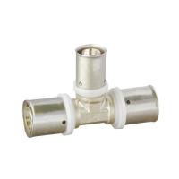 China 16mm Brass PEX AL PEX Press Fittings for Long-Lasting Water Pipe Connections for sale