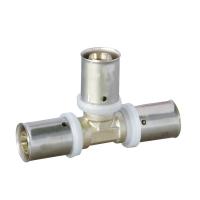 China 16mm Brass PEX AL PEX Press Fittings for Long-Lasting Water Pipe Connections for sale