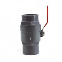China ISO/ASTM Standard ABS Handle PVC Two-Piece Ball Valve for and Convenient in Shanghai for sale