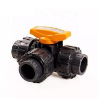 China 1-Inch 3-Way T Port Control Valve with 1.0MPA Pressure and Socket/Thread Connection for sale