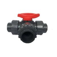 China 1-Inch 3-Way T Port Control Valve with 1.0MPA Pressure and Socket/Thread Connection for sale