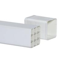 China Custom Pvc Square Rectangular Plastic Grid Pipe Tube Manufacture with Glue Connection for sale