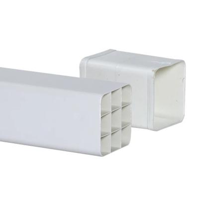 China Custom Pvc Square Rectangular Plastic Grid Pipe Tube Manufacture with Glue Connection for sale