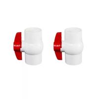 China Standard Length PVC Ball Valve 1.5 Inch for Irrigation Blue Color and Material for sale
