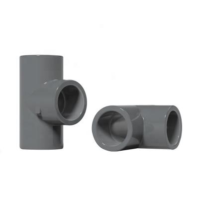 China 20mm-400mm PVC Pressure Pipe Fittings Tee Fittings Manufactured by with DIN Standard for sale