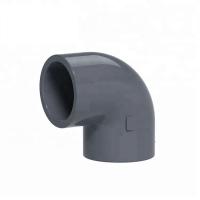China Grey PVC 90 Degree Elbow Length STANDARD for Hydraulic Plastic Pipe Fittings White for sale