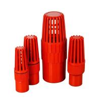 China 1 Inch PVC Foot Valve Red Color Ball Valve with White Grey Color by Industry Leaders for sale