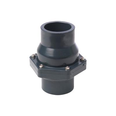 China Manufacture 2 Inch PVC Swing Check Valve with ABS Handle and Plastic Material for sale
