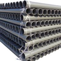 China Glue Connection 8 Inch PVC Drainage Pipe for Large Diameter Plastic Water and Drain for sale