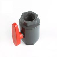 China 2-Inch Size UPVC Ball Valve with ABS Handle White Grey Socket/ Thread Connection for sale
