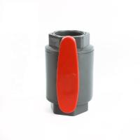 China 2-Inch Size UPVC Ball Valve with ABS Handle White Grey Socket/ Thread Connection for sale