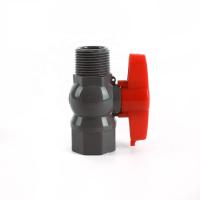 China Manufactured Compact Round Ball Valve with PP Ball and ABS Handle for sale