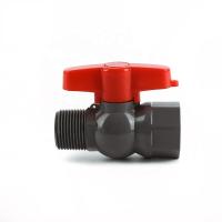 China Manufactured Compact Round Ball Valve with PP Ball and ABS Handle for sale