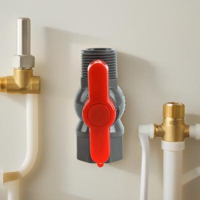 China 3/4 Inch PVC Ball Valve with Handle STANDARD Length PP Ball OEM Customization Supported for sale