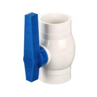 China Affordable 1/2 Inch PVC Ball Valve with Yellow Handle Manufactured for sale