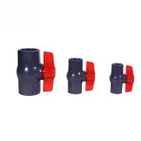 China Affordable 1/2 Inch PVC Ball Valve with Yellow Handle Manufactured for sale