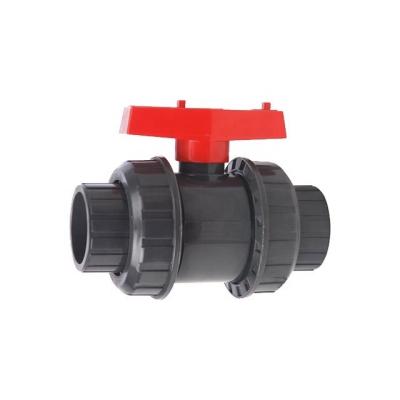 China Manufacture Double Union Ball Valve 6 Inch PVC for ABS Handle and Moulding Service for sale