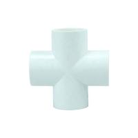China Schedule 40 3/4 Inch PVC 4-Way Cross Fittings in Astm D1785 Standard for Water Supply for sale